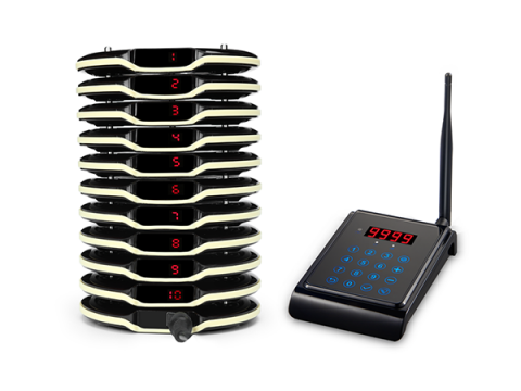 Guest Paging System – Base with 10 Receivers | Guest Paging Systems